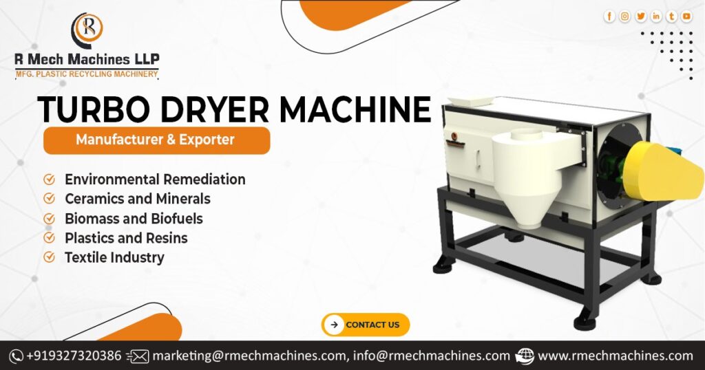 Turbo Dryer Machine in Botswana - R Mech Machines LLP