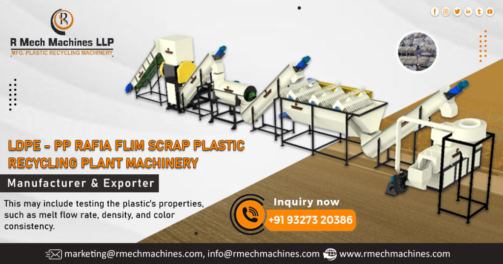 PP Rafia Film Scrap Plastic Recycling Plant Machinery in Syria - R Mech ...